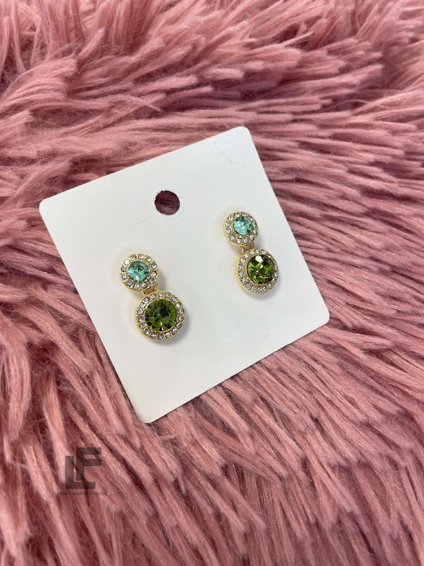 Обеци LFS Royal Collection Green 9677 - Love Fashion Studios